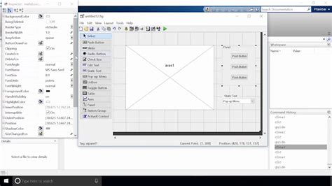 how to create a gui with guide video matlab