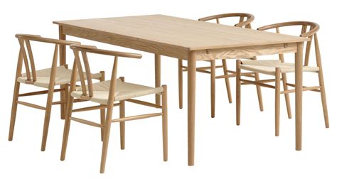 MARSTRUP L190 280 Tisch Eiche 4 GUDERUP Stühle Eiche natur JYSK