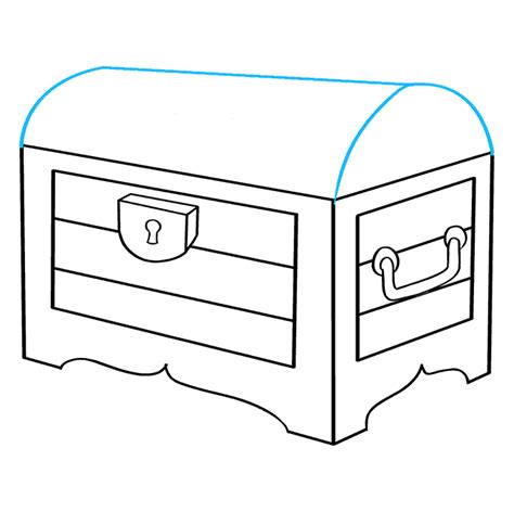 How To Draw A Treasure Chest Really Easy Drawing Tutorial