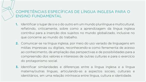 BNCC Língua Inglesa 04 EF Organização do componente curricular