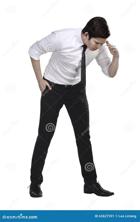 Omg Look Down You Would Not Believe It Portrait Of Amazed And Surprised Attractive Caucasian