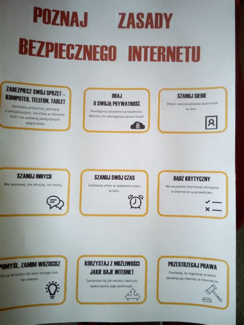 Zasady Bezpiecznego Internetu INTERNAT