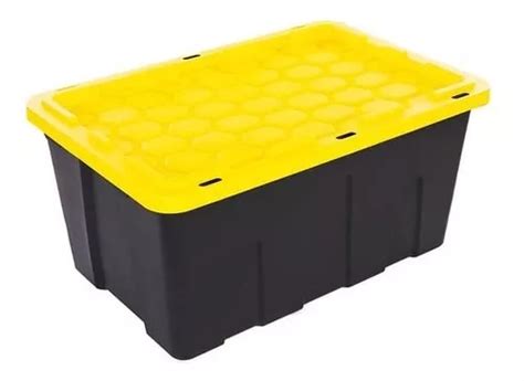 Caja Plástica Uso Rudo Almacenamiento Contenedor Jumbo 30gal Envío gratis