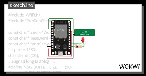 Lm35 Mqtt Esp32 UAS 1 Copy Wokwi ESP32 STM32 Arduino Simulator