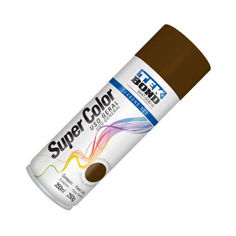SPRAY SUPER COLOR USO GERAL MARROM 350 ML 250 G TEKBOND