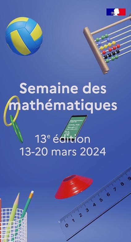 Semaine des mathématiques 2024 Mathématiques limportant cest de