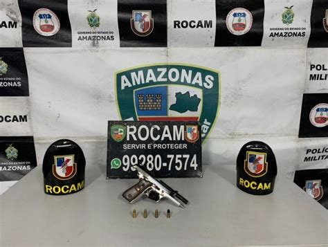 Rocam detém suspeito arma e veículo roubado SSP