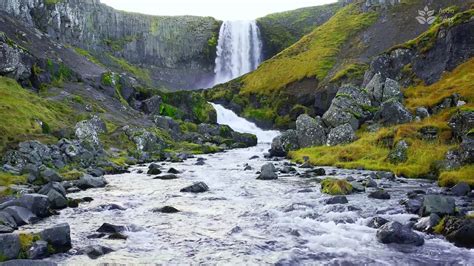 1 Hour Of Calming Waterfall Sounds In Iceland Nature Sounds For