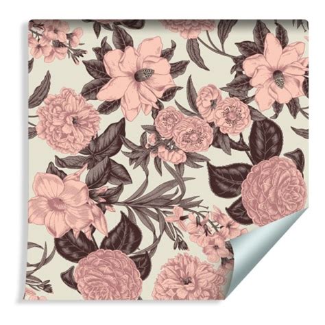 Tapeta Pastelowe Kwiaty W Stylu Vintage TapetyOnline Pl