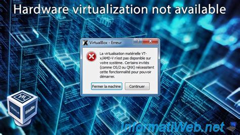vt x amd v hardware virtualization is not available on your system with virtualbox