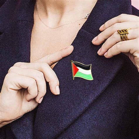 5PCS Palestine Flag Badg Palestinian Flag Pin Badge Lapel Etsy