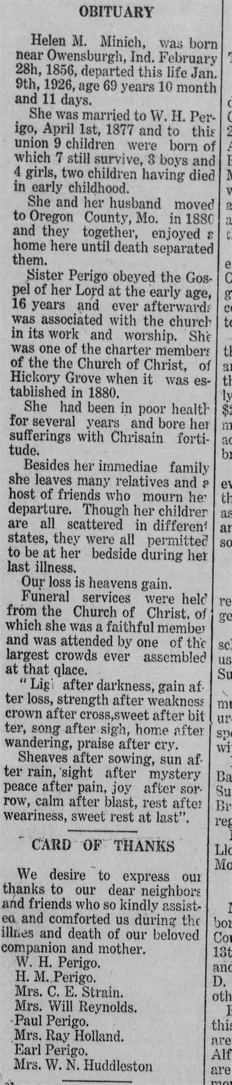 Helen Marr Minnich Perego 1856 1926 Find A Grave Memorial