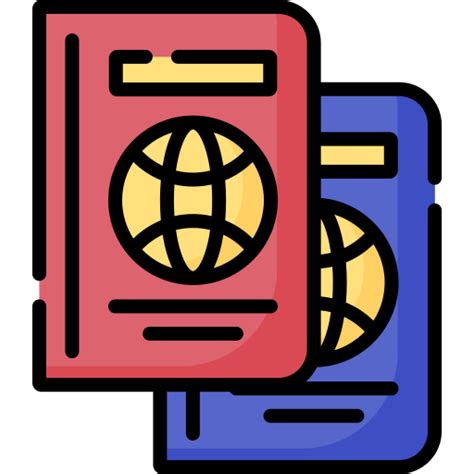 Icono De Pasaporte Special Lineal Color