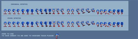 Modgen Sonic Fixed Sprites By Mekantheguy On Deviantart