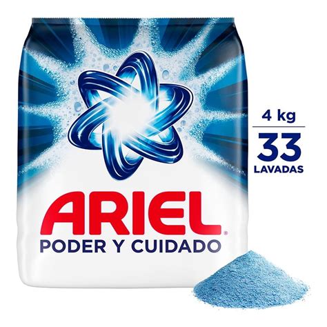 Detergente En Polvo Ariel Poder Y Cuidado Lava Ropa Blanca Y De Color