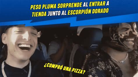 Peso Pluma soprende al entrar a tienda junto al Escorpión Dorado