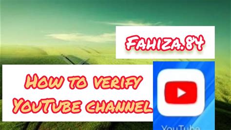 How To Verify Youtube Channel Youtube
