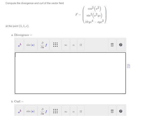 solved compute the divergence and curl of the vector field