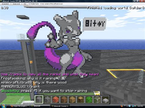 Minecraft Pixel Art Pokemon Mewtwo
