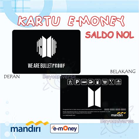 Jual Kartu E Money Bts Proof Logo Album We Are Bulletproof Etoll Flazz