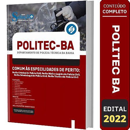 Apostila POLITEC BA Comum às Especialidades de Perito Solução