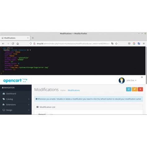 OpenCart Debug By Symfony Dump In Twig