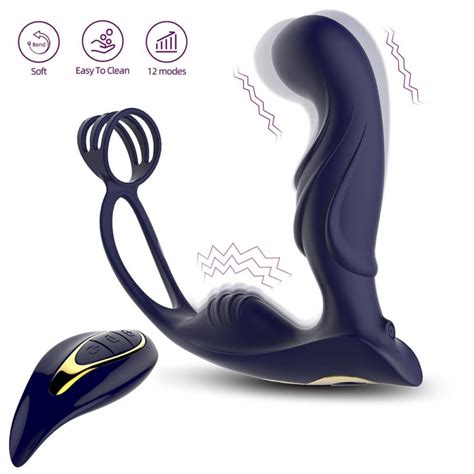 Wholesale Prostate Massager Male Masturbation Device Anal Vibrator Prostate Massager Butt Plug