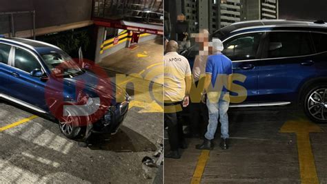 VÍDEO Motorista perde controle da direção e colide em rampa de acesso