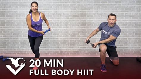 20 Min Full Body HIIT At Home With Dumbbells Total Body 20 Minute