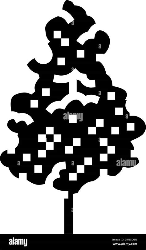 Ginkgo Biloba Jungle Amazon Glyph Icon Vector Illustration Stock Vector