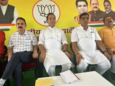 Bjp Jammu Kashmir On Twitter J K Bjp General Secretary Sh Sunil