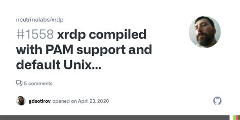 Xrdp Compiled With Pam Support And Default Unix Configuration Won T