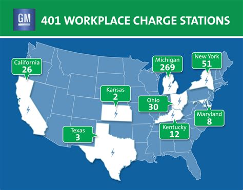 Gm Surpasses 400 Ev Charge Stations At U S Facilities Charging