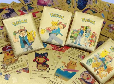 Sobre De Cartas Pokemon Gold Doradas Oro Takara Tomy Cuotas Sin