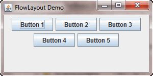Java Swing FlowLayout