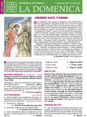 XXX DOMENICA DEL TEMPO ORDINARIO B La Domenica