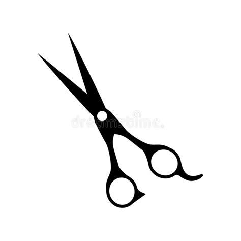 Design De Modelo De Vetor De ícone De Corte De Tesoura Ilustração do