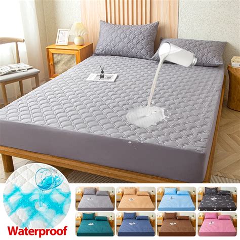Imperme Vel Equipado Folha De Cama Queen Anti Caro Espessado Colch O