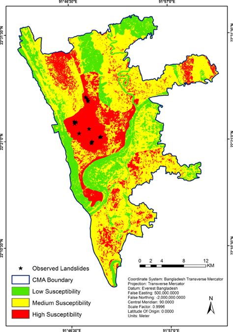 landslide susceptibility map derived from ahp method download scientific diagram