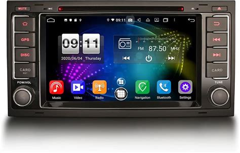 ERISIN 7 Pouces Android 10 0 Autoradio Pour VW Touareg T5 Multivan