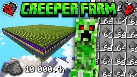 J ai Construit La MEILLEURE USINE à Creeper au MONDE Survie Hardcore