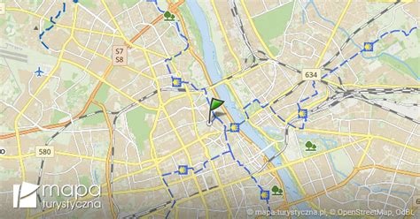 Warszawa mapa szlaków turystycznych mapa turystyczna pl