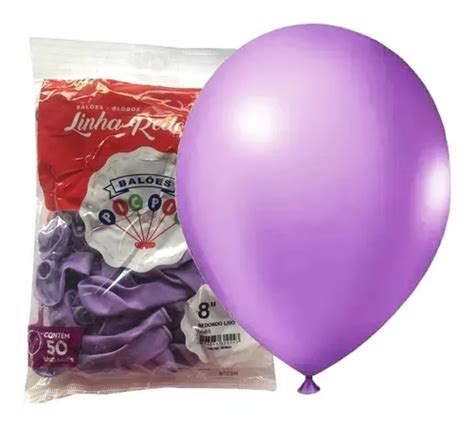 500 Bexiga Balão Liso Festa Grande N 8 Lilás 10pct Parcelamento