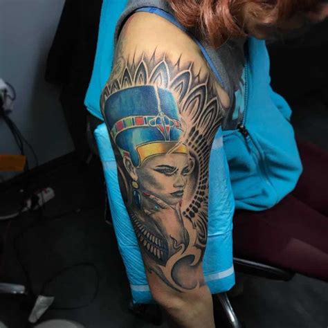 Top Best Nefertiti Tattoo Ideas Inspiration Guide