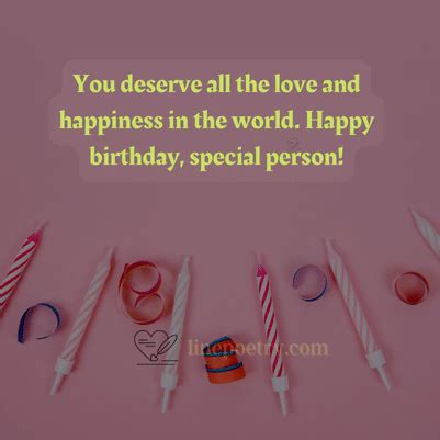 Heart Touching Birthday Wishes For Special Person LinePoetry