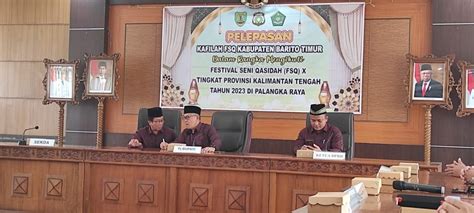 Pj Bupati Bartim Lepas Kafilah LASQI Kab Bartim Ikuti FSQ X Tingkat