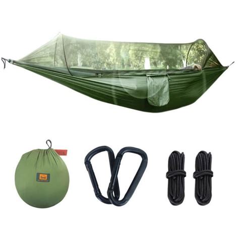 Mobilier de jardin Double hamac à ouverture rapide entièrement