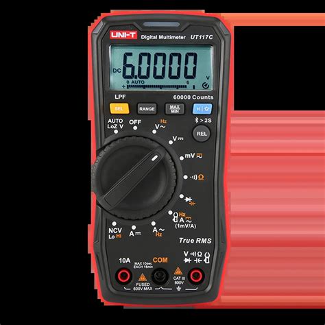 UNI T UT117C Bluetooth Digital Multimeter 60000 Counts Professional