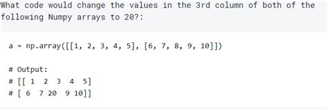Numpy Accessing And Changing Elements Rows Columns