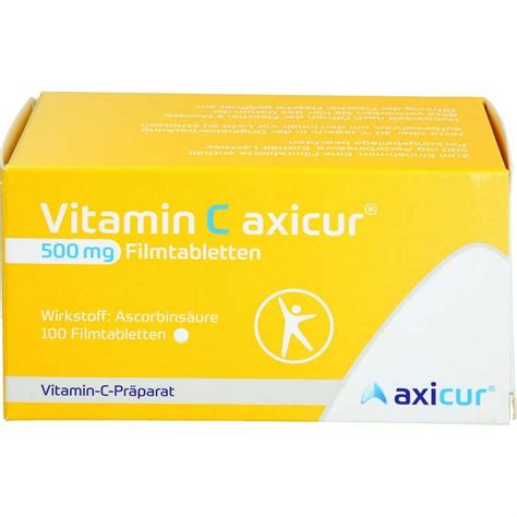Vitamin C Axicur 500 Mg Filmtabletten 100 St Pzn17260656